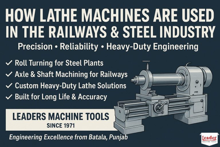 How Lathe Machines Are Used in the Railways & Steel Industry – Leader ...