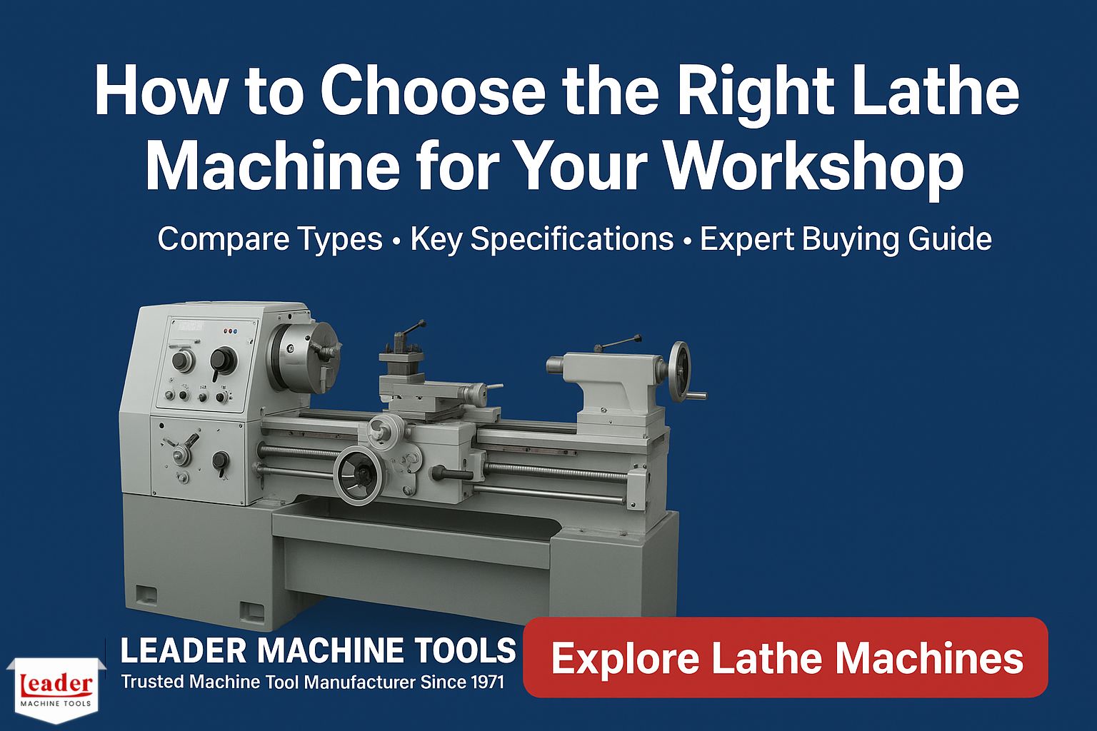 How to Choose the Right Lathe Machine for Your Workshop – Leader ...